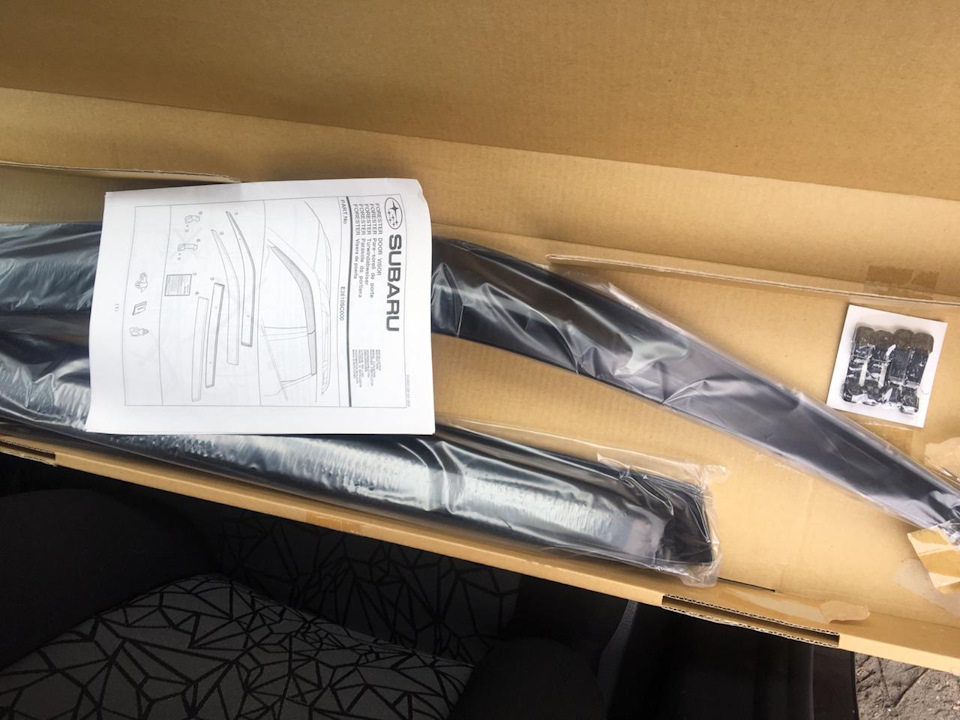 Ветровики оригинал! — Subaru Forester (SH), 2,5 л, 2008 года | другое ...