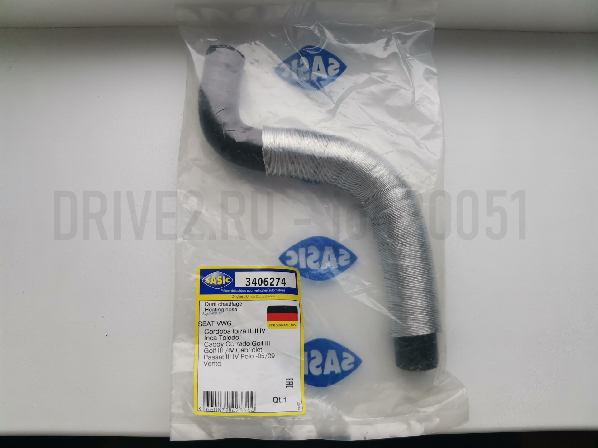 Шланг радиатора отопителя Sasic 3406274 / VAG / 1H0 819 373 C ...