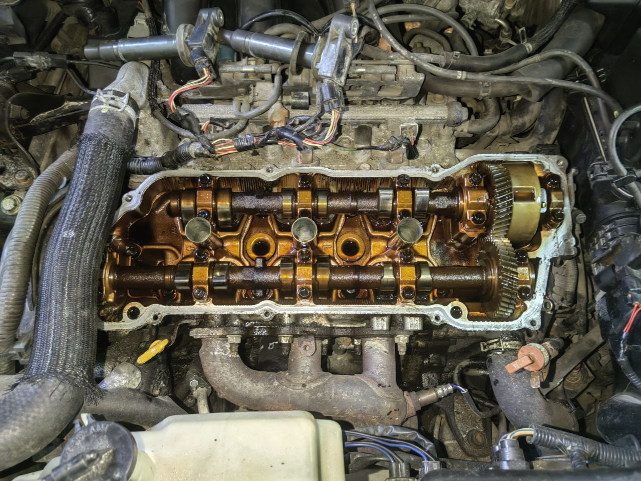 #4 \ Прокладка клапанной крышки — Lexus RX (2G), 3 л, 2004 года ...