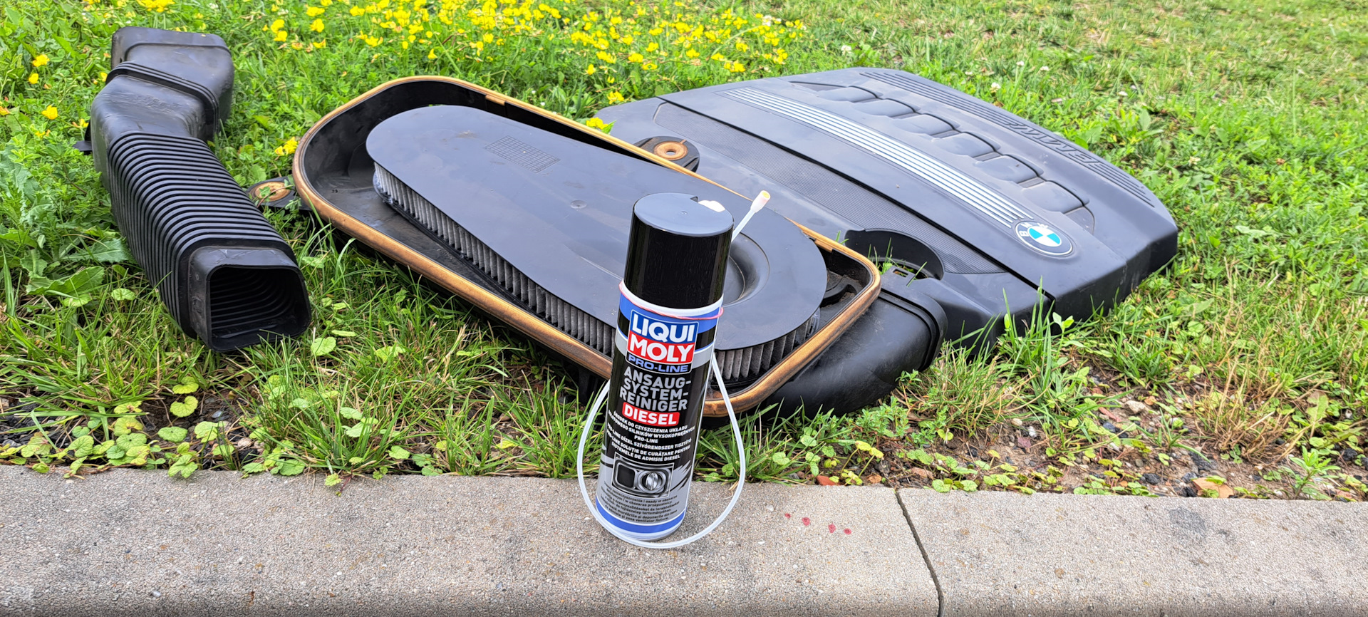 Чистка впускного коллектора N57D30 без разбора (Liqui Molly) — BMW 5 ...