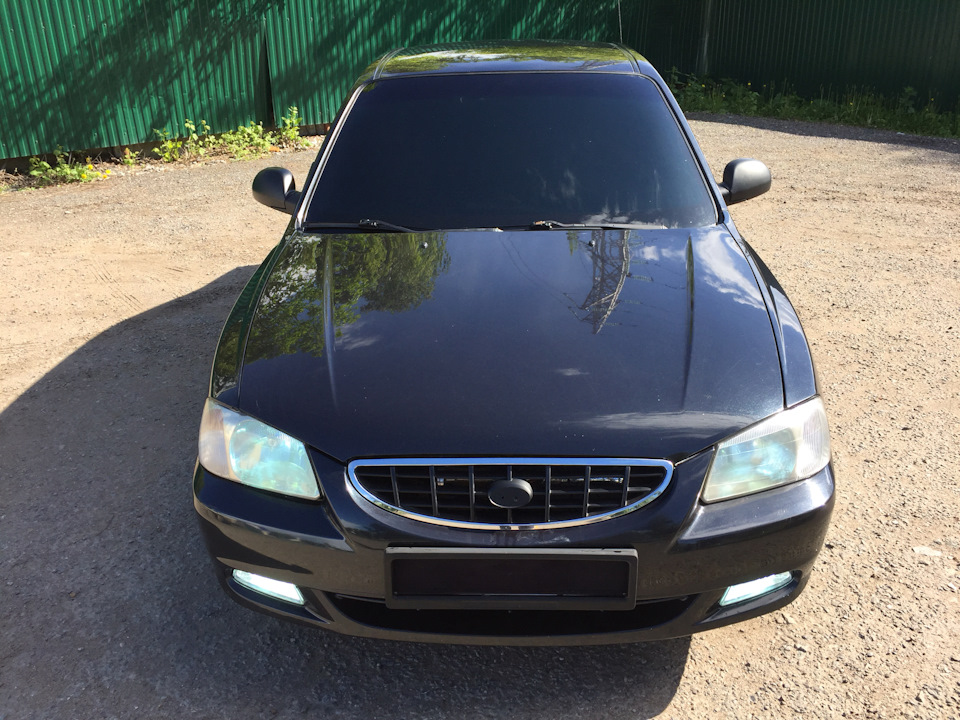 Затонировал люмаровской 5-кой — Hyundai Accent (2G), 1,5 л, 2008 года ...