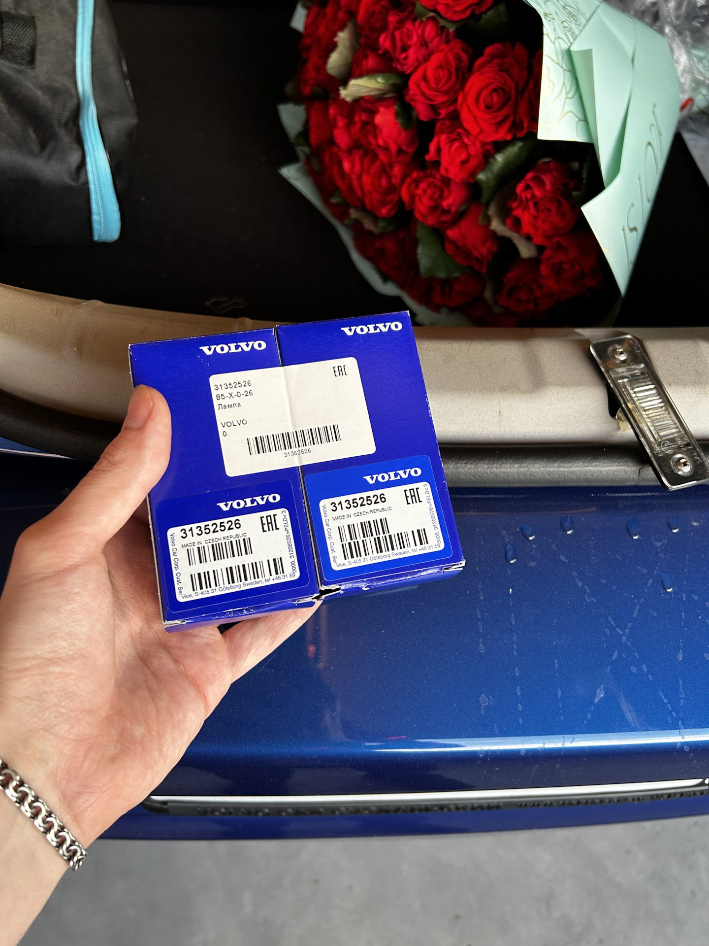 #26_Замена плафонов подсветки номера — Volvo C30, 2,4 л, 2008 года ...