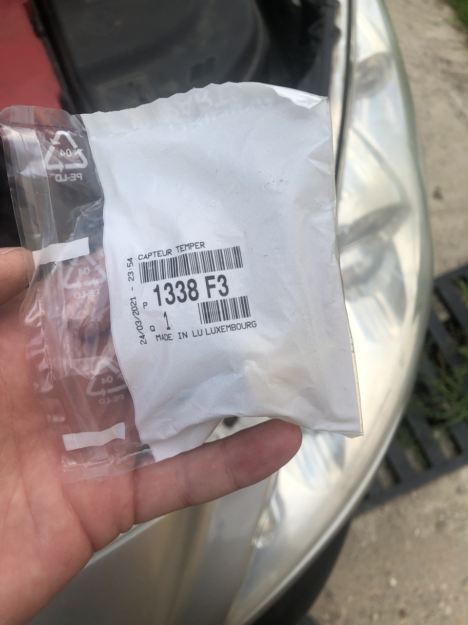 Заменил датчик температуры ОЖ на оригу — Peugeot 308 (1G), 1,6 л, 2010 ...