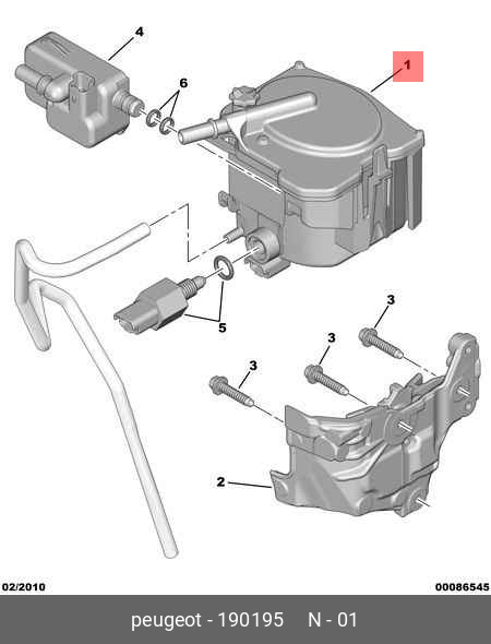 190195 Фильтр топливный PSA 1.6HDi Peugeot Citroen | Запчасти на DRIVE2