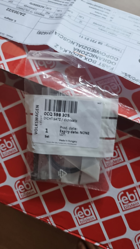 0CQ598305 Комплект уплотнителей VAG | Запчасти на DRIVE2
