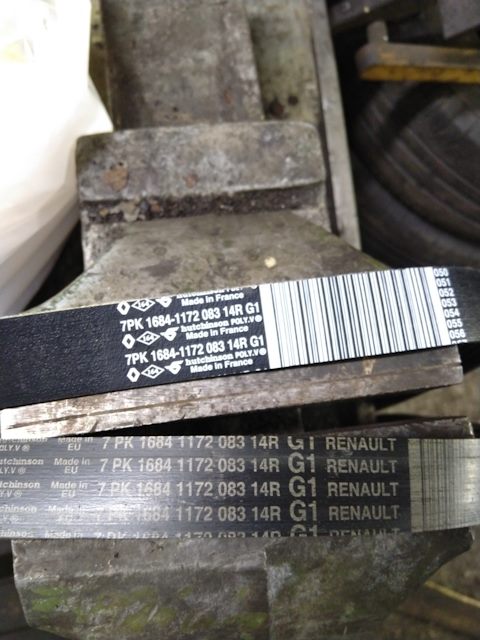 117208314R ПОЛИКЛИНОВЫЙ РЕМЕНЬ 7 PK 1685 RENAULT | Запчасти на DRIVE2