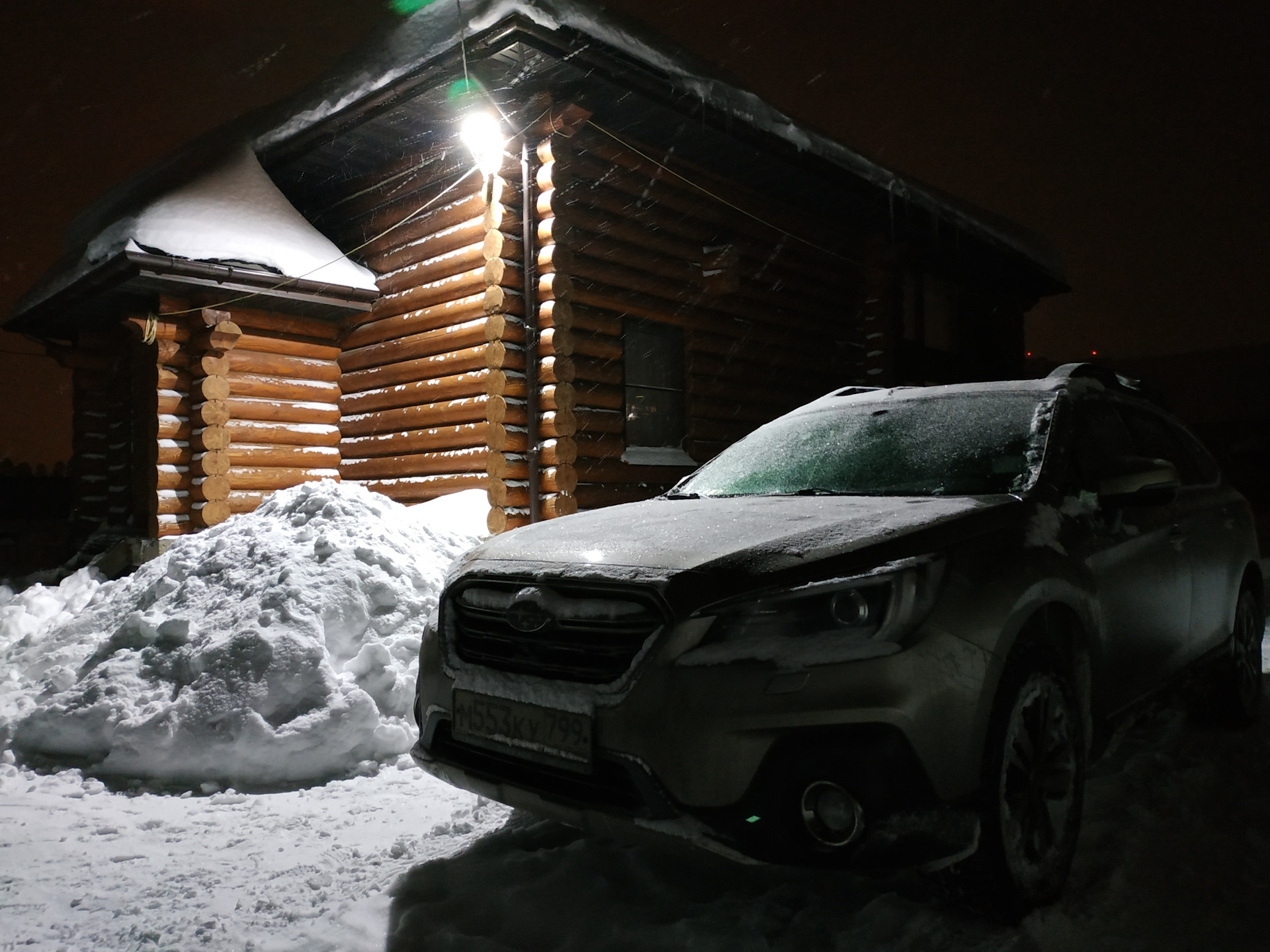 Вечерело. — Subaru Outback (BS), 2,5 л, 2018 года | фотография | DRIVE2