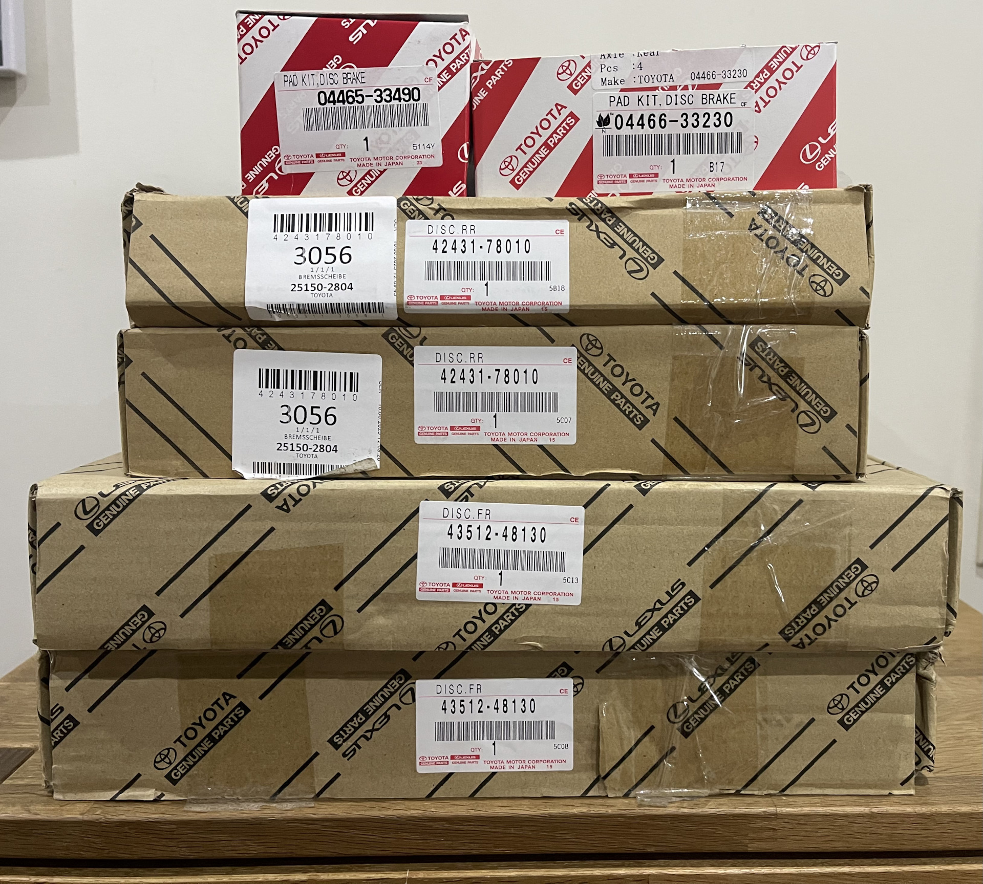 Замена тормозных дисков и колодок — Toyota Camry (XV70), 2,5 л, 2021 ...