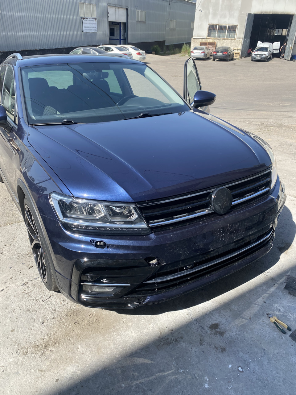 Бампер sportline Tiguan (тизер) — Volkswagen Tiguan (2G), 1,4 л, 2017 ...