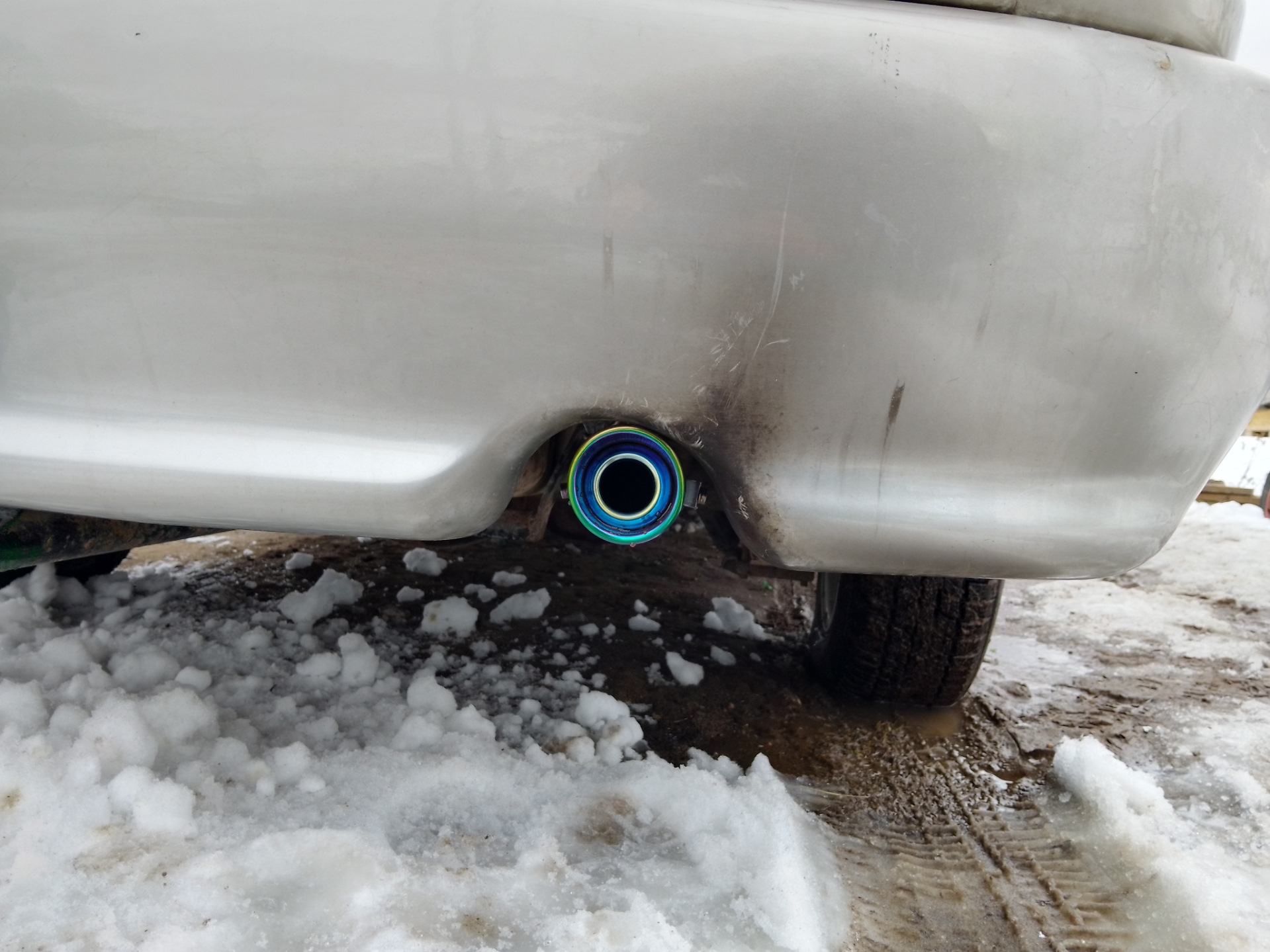 Установка хромированной Насадки на глушитель 138х58 мм — ГАЗ 31105, 2,3 ...