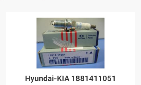 1881411051 Свеча зажигания KIA HYUNDAI | Запчасти на DRIVE2