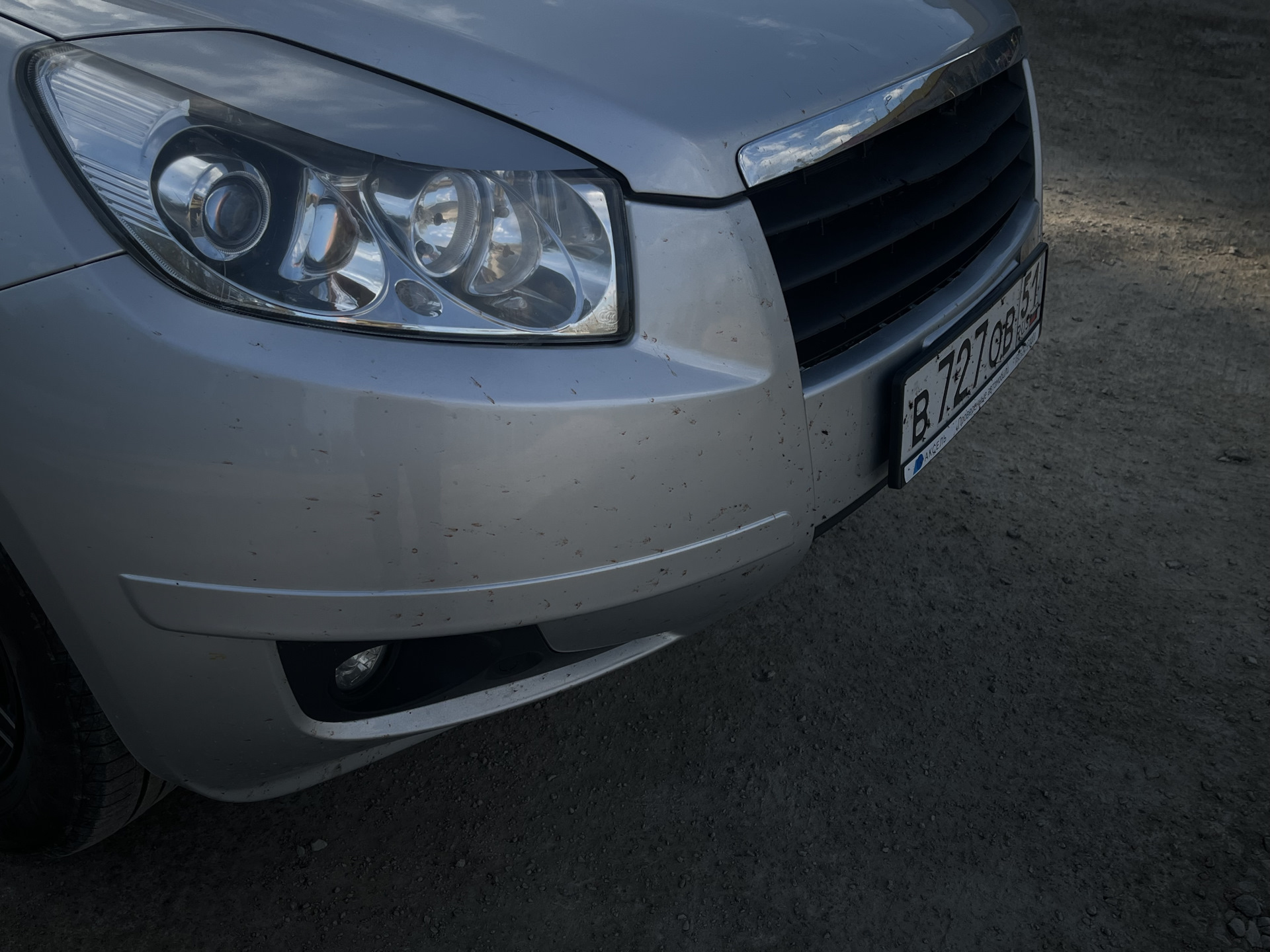 Шейвинг решетки радиатора. — Geely Emgrand X7, 2,4 л, 2015 года ...