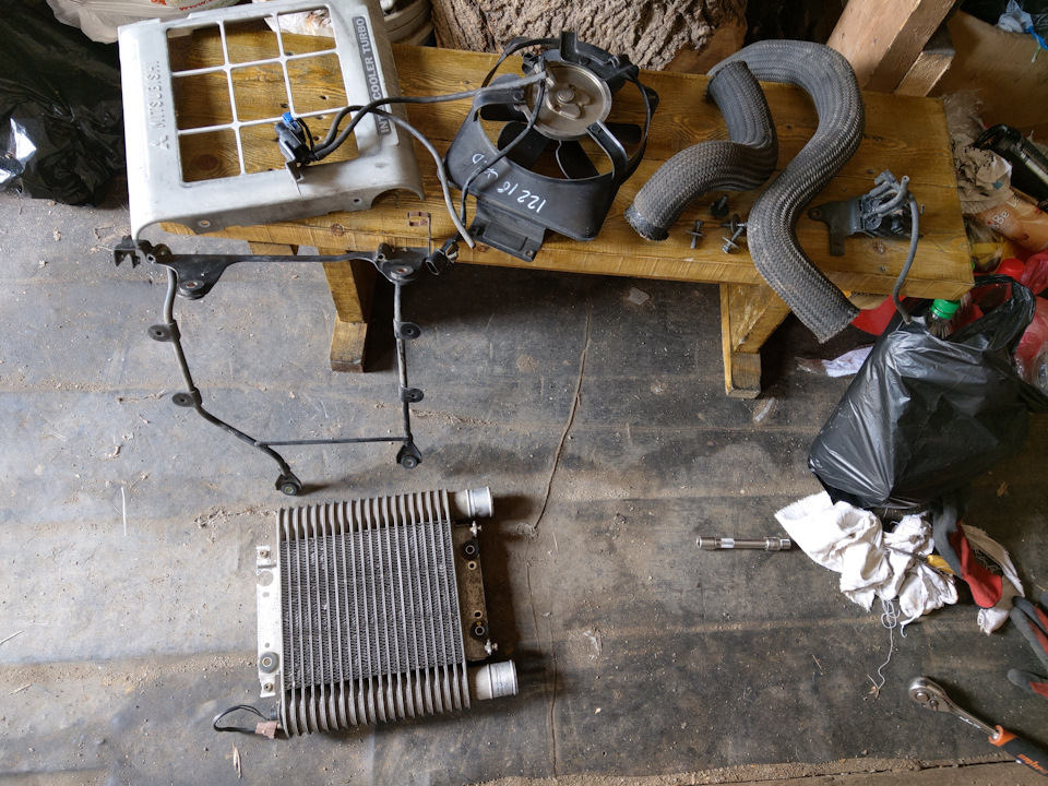 Ⅹ.Installation of an Intercooler from Delica 4M40/ Part I. — Nissan ...