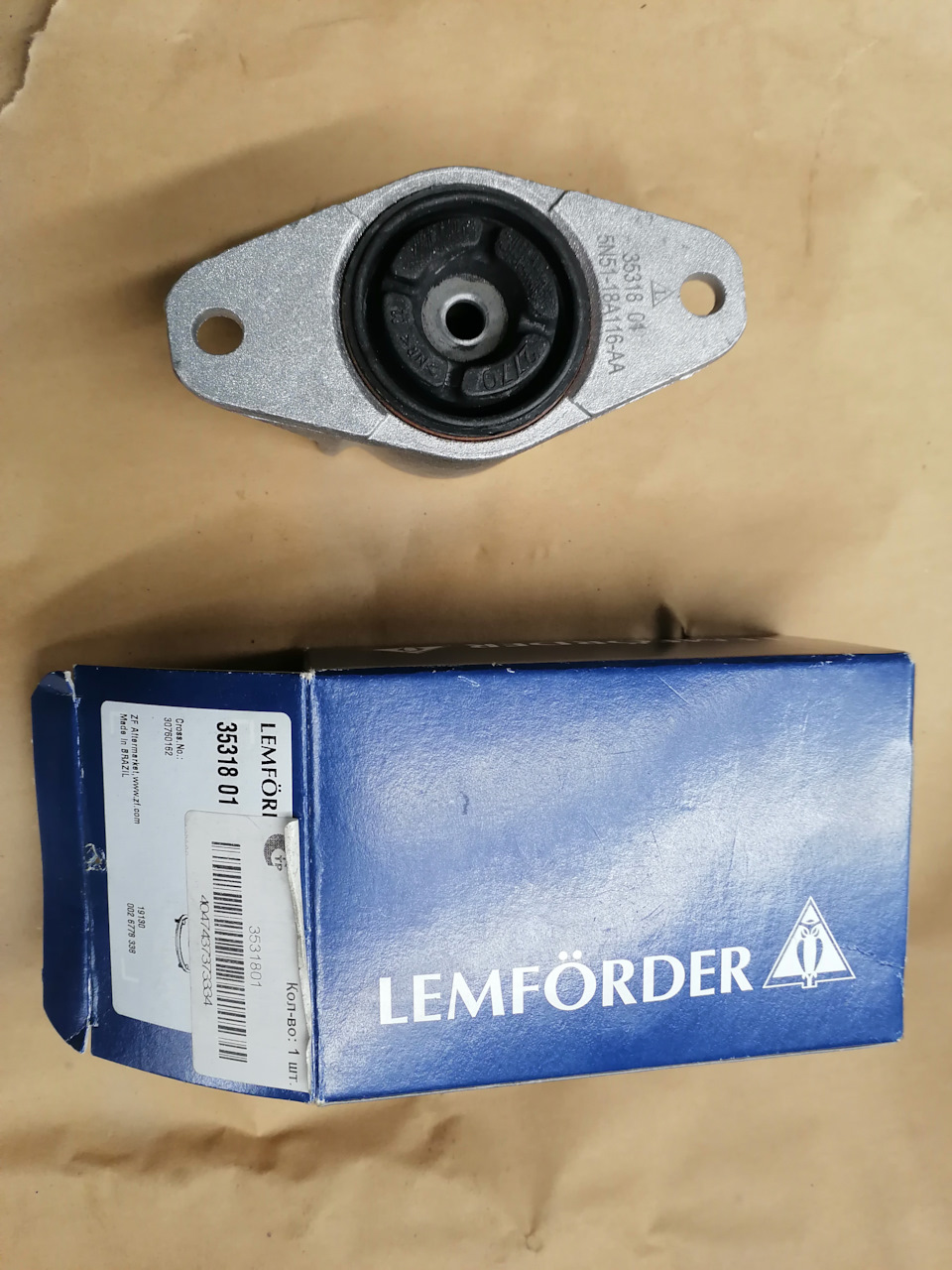 3531801 Опора стойки амортизатора LEMFORDER | Запчасти на DRIVE2