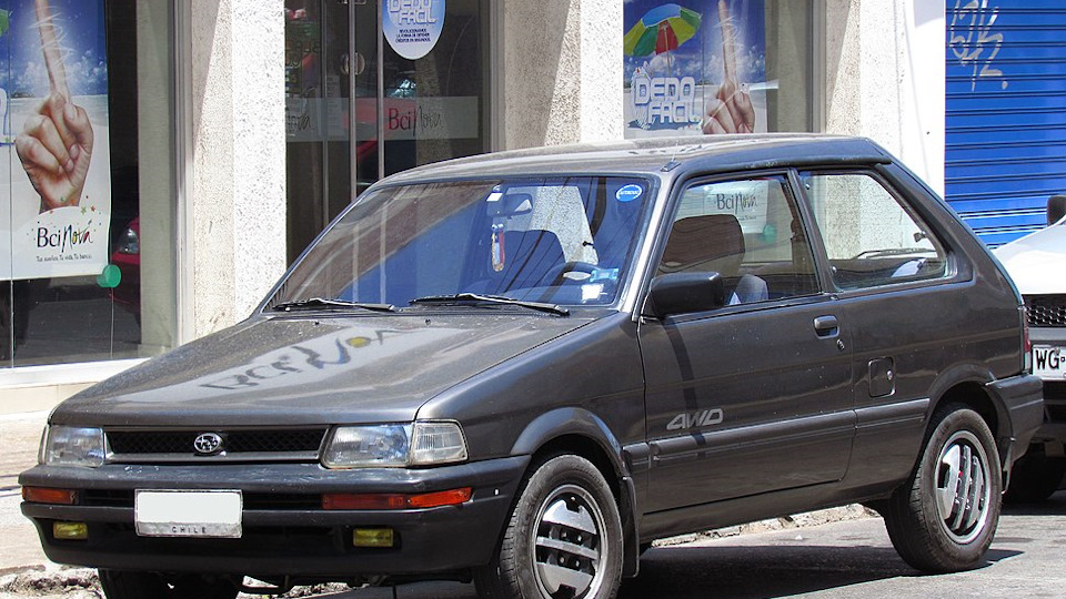 Subaru Justy (1G) 1.2 бензиновый 1989 | Серый "Пиздюк" на DRIVE2