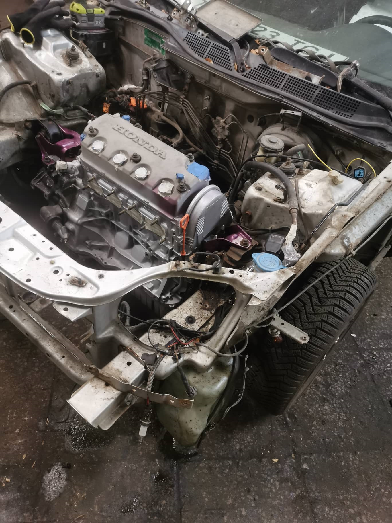 Этап 2 — внедрение мотора D15Z6. — Honda Civic Coupe (6G), 1,6 л, 1996 ...