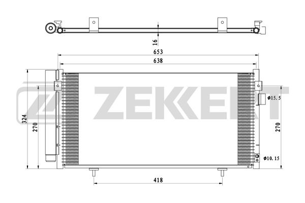 MK3183 Радиатор кондиционера для Subaru Forester SH SJ 08, Impreza GR ...
