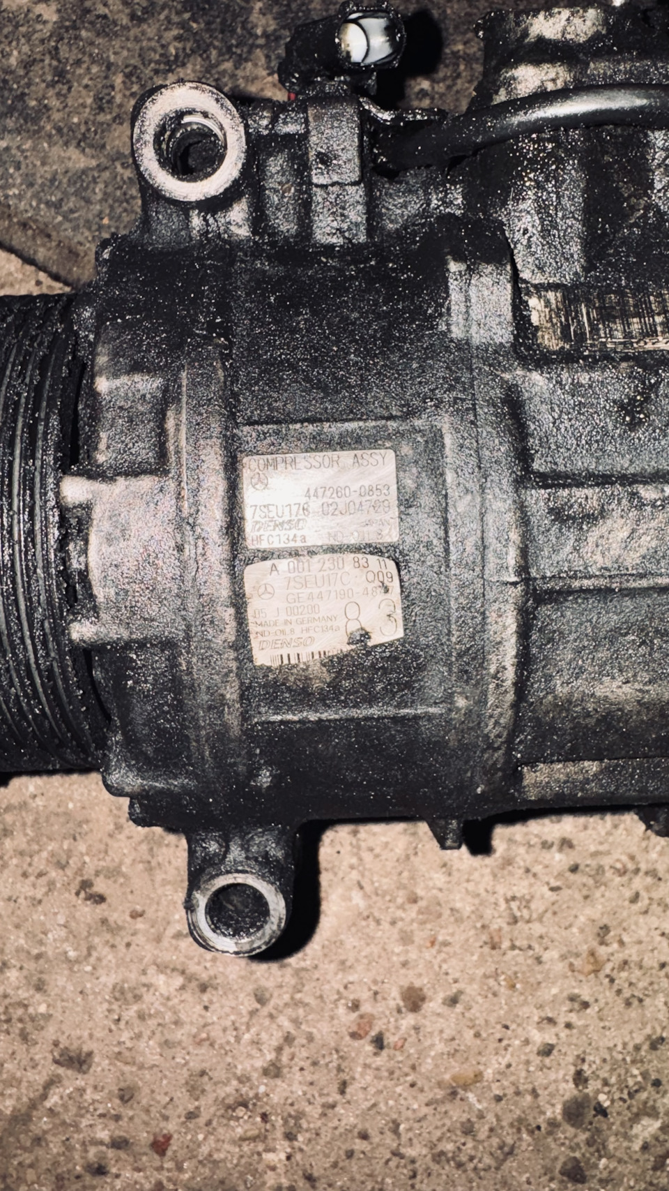 Компрессор кондиционера — Mercedes-Benz M-Class (W164), 3 л, 2007 года ...