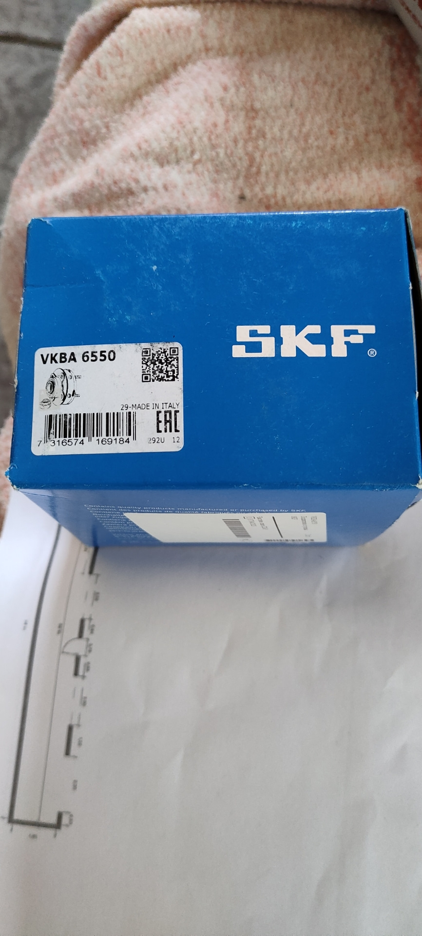 VKBA6550 Комплект подшипника ступицы колеса SKF | Запчасти на DRIVE2