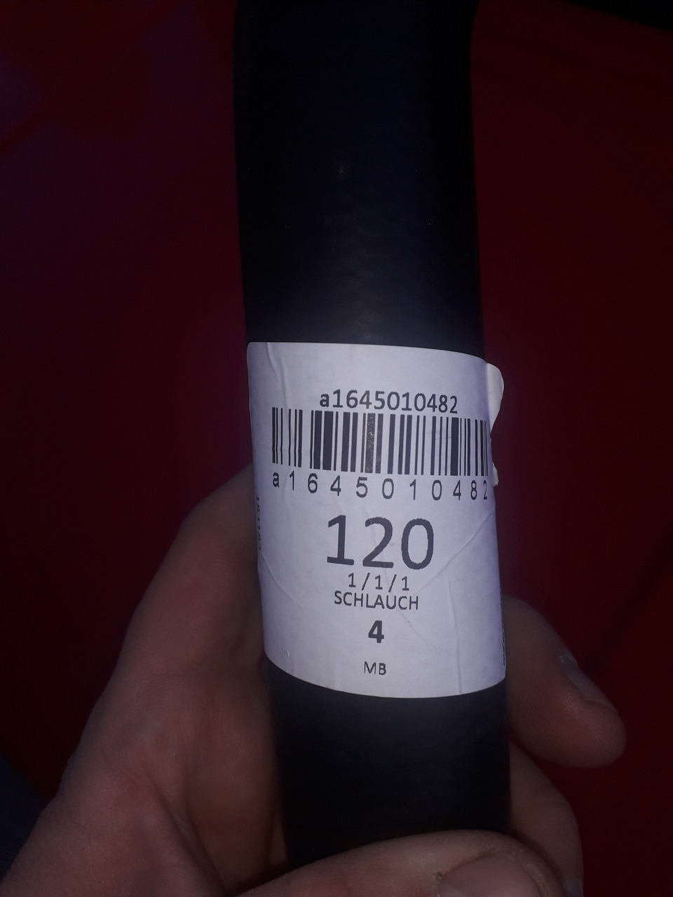 A1645010482 Шланг радиатора Mercedes | Запчасти на DRIVE2