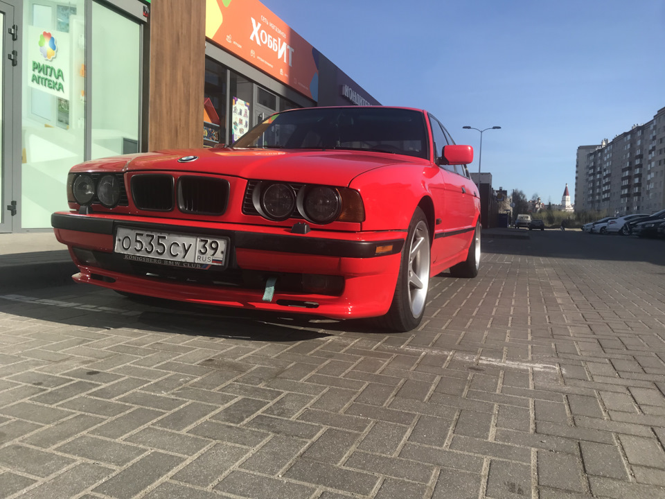 Первые результаты)))Обвес zender — BMW 5 series (E34), 2 л, 1990 года ...