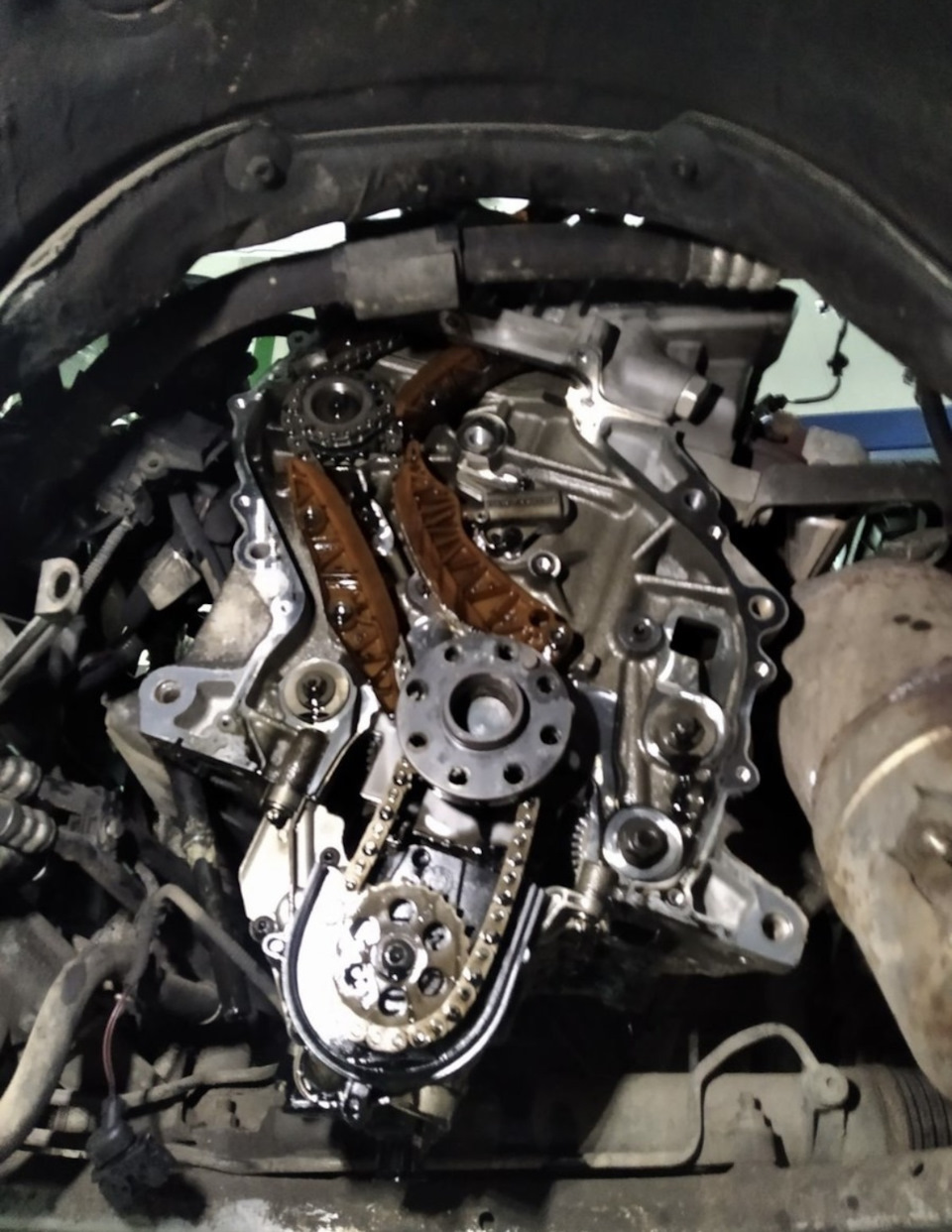 Замена цепи ГРМ — BMW 5 series (E60), 2 л, 2008 года | запчасти | DRIVE2