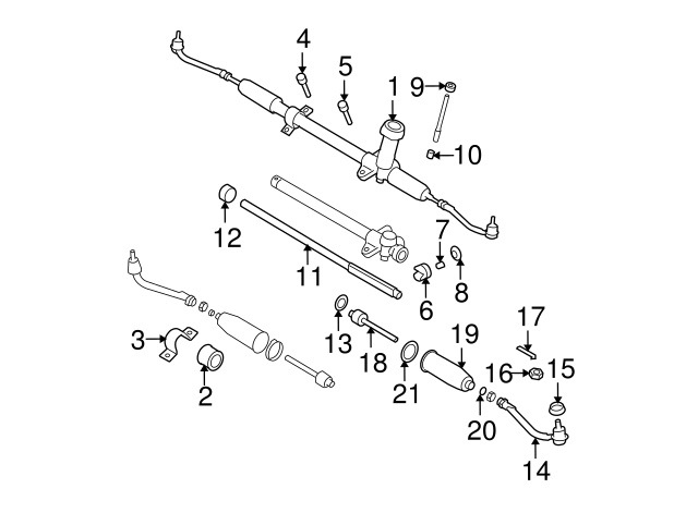 565002H200 Реечный рулевой механизм в сборе KIA HYUNDAI | Запчасти на ...