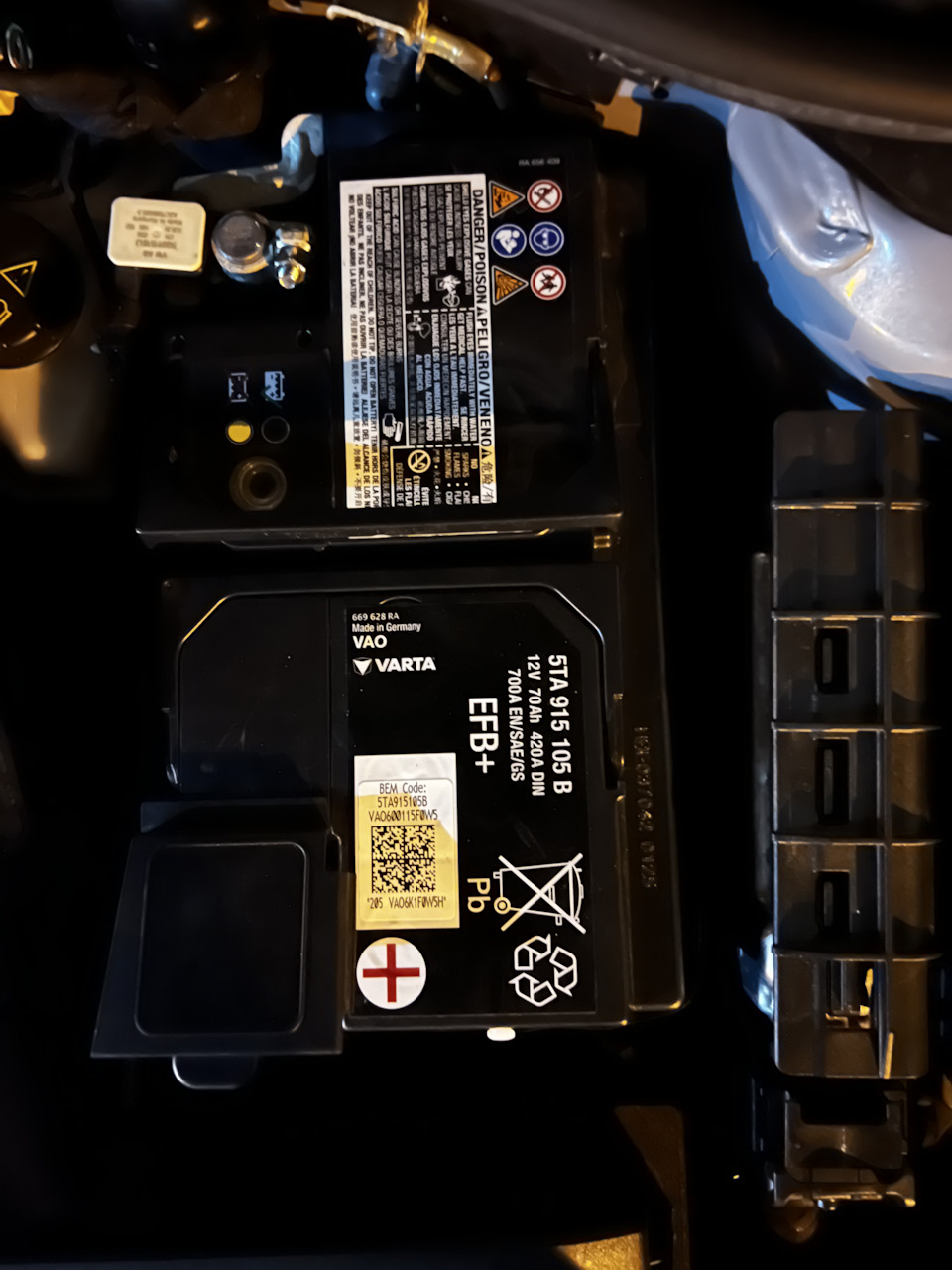 5TA915105B Батарея аккумуляторная VAG | Запчасти на DRIVE2