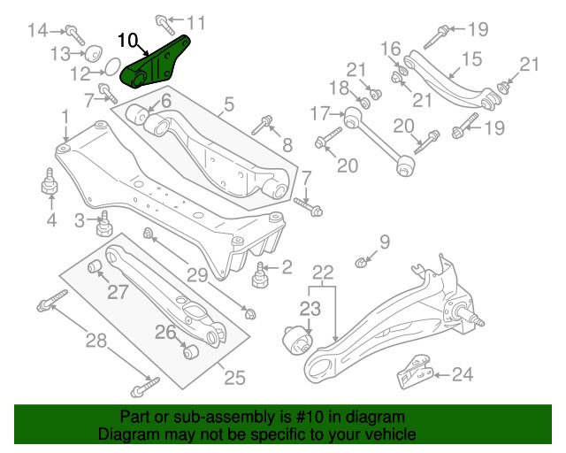 MR961408 Кронштейн заднего дифференциала Mitsubishi | Запчасти на DRIVE2