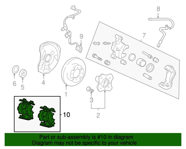 5810125A20 Колодки передние оригинальные act-vrn, act, getz, lnt KIA ...