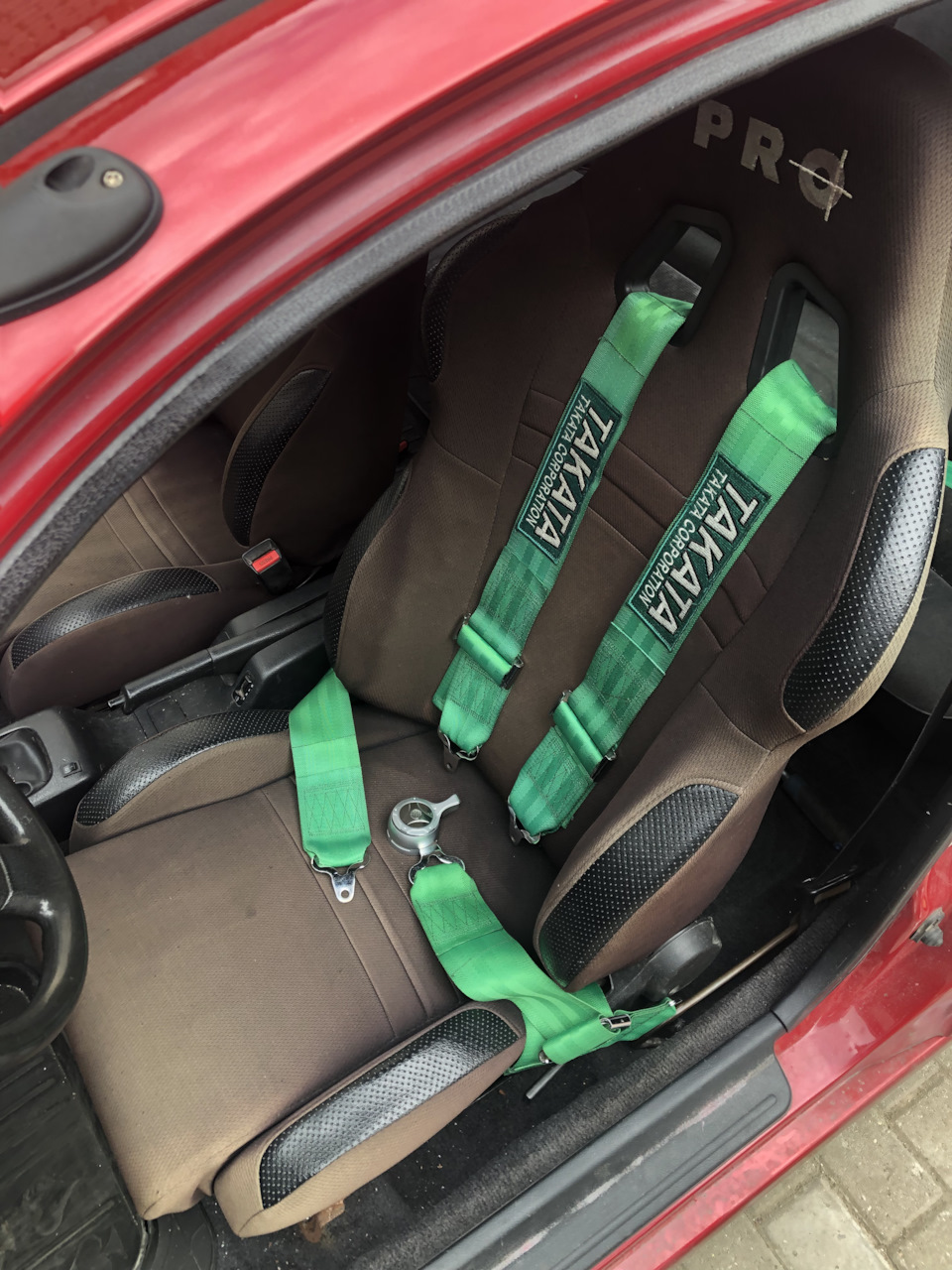 30. 4-х точечные ремни, фишки на форсунки — Honda Civic Coupe (5G), 1,6 ...