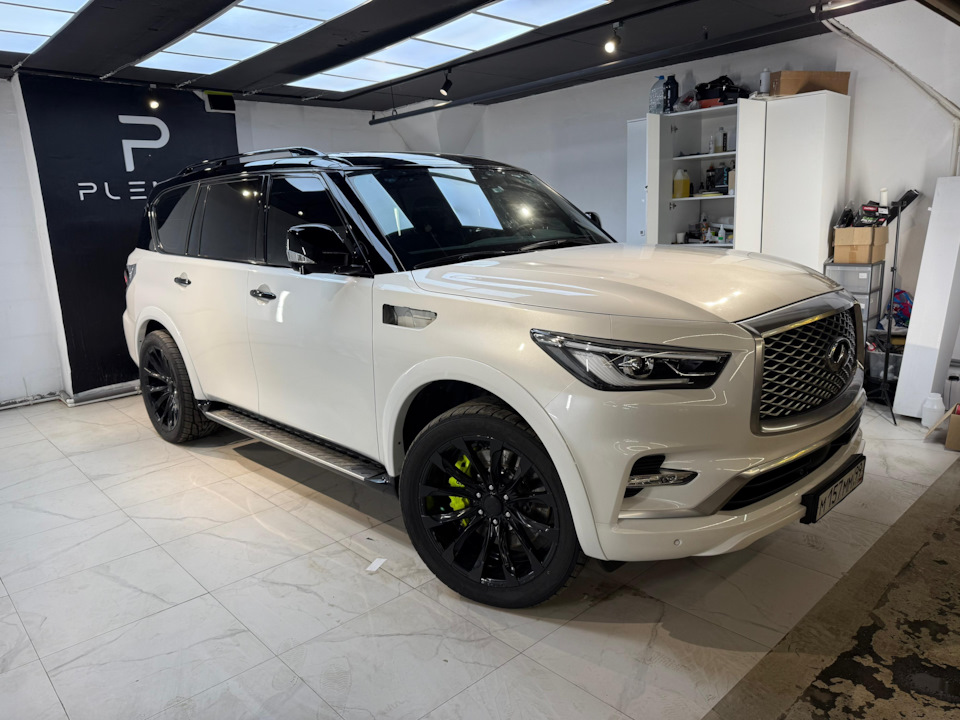 чОрное-бЕлое — Infiniti QX80, 5,6 л, 2024 года | тюнинг | DRIVE2