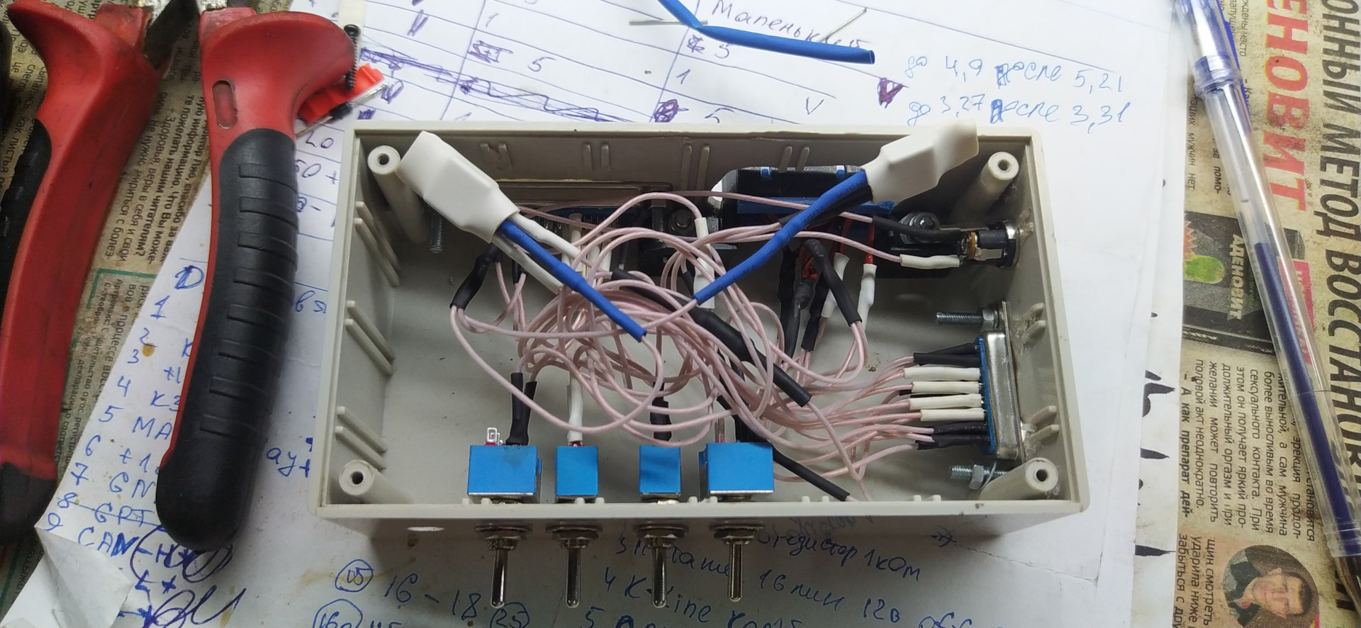 Универсальный кабель для Combiloader и кабель OBD2. — Lada 21093i, 1,5 ...