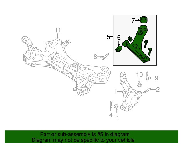 545014R000 Рычаг подвески KIA HYUNDAI | Запчасти на DRIVE2