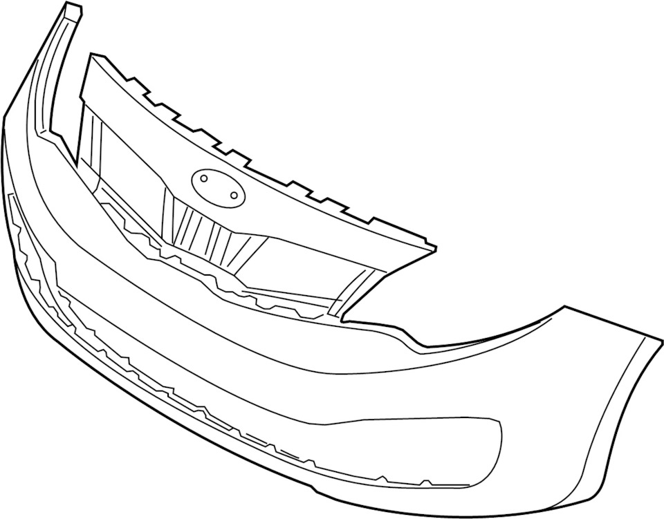 865111W000 Панель переднего бампера KIA HYUNDAI | Запчасти на DRIVE2