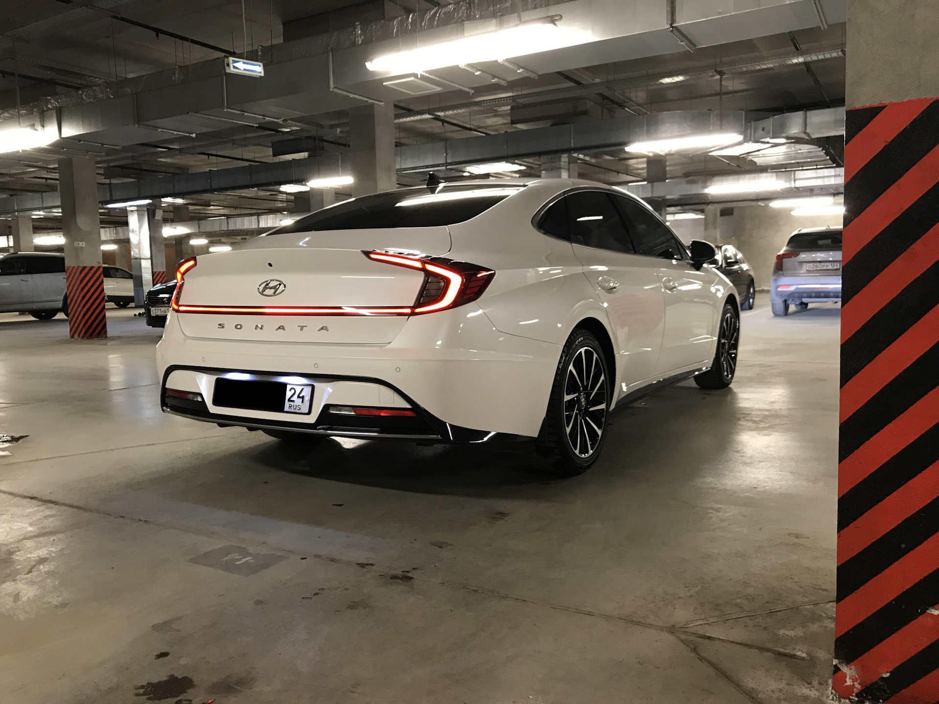 36 Гарантийный ремонт косы парктроников сзади отзывная по кнопке багажника — Hyundai Sonata