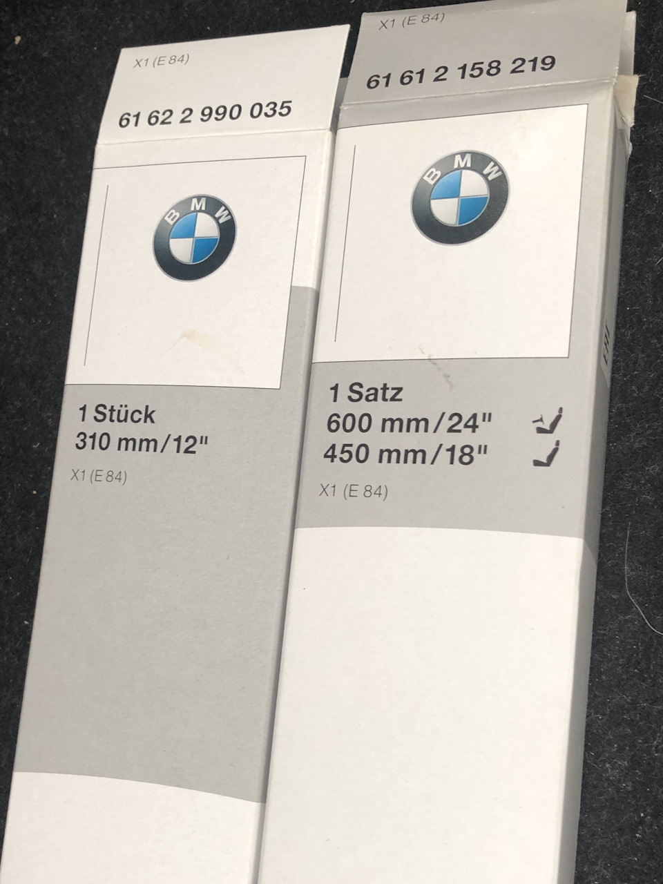 Оригинальные дворники — BMW X1 (E84), 2 л, 2014 года | другое | DRIVE2