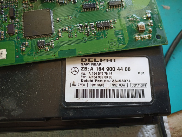 Ремонт заднего SAM блока W164 A1649004400 — DRIVE2