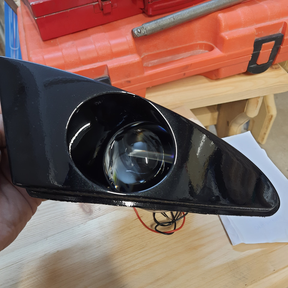 Линзы Takimi GTR 6000К 3.0" в ПТФ(часть 1) — Hyundai Elantra (4G), 1,6 ...