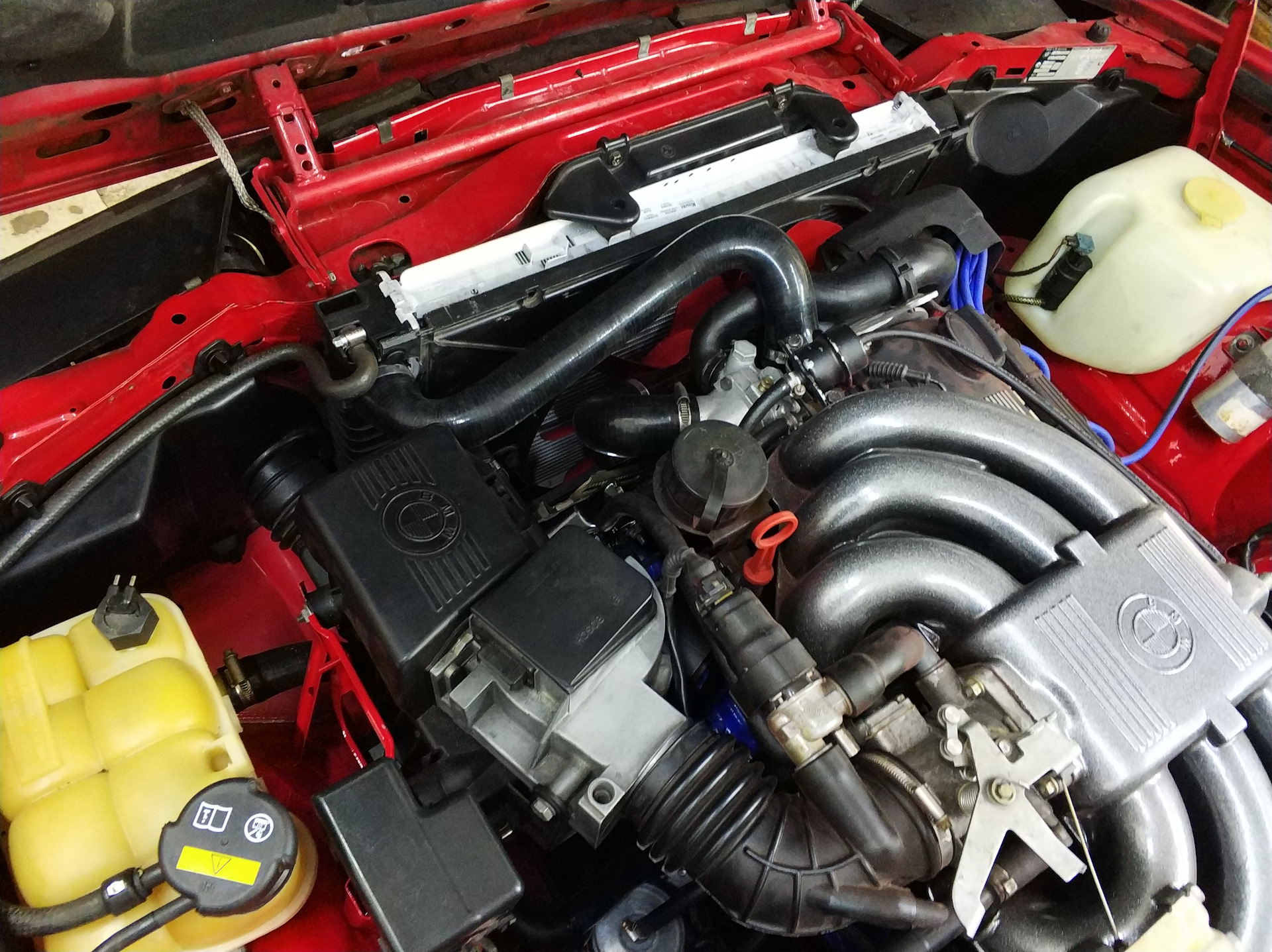 Totaly new colling system — done — BMW 3 series (E30), 2,8 л, 1986 года ...