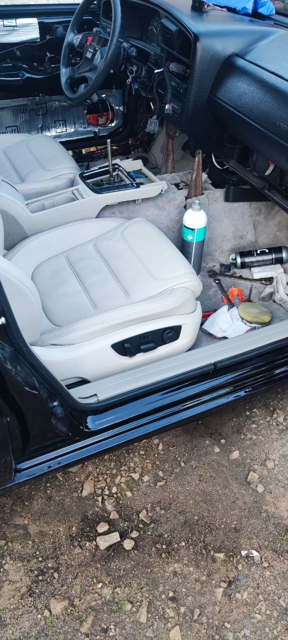 GLX VR6. Сиденья от Touareg NF и Passat B7 — Volkswagen Passat B4, 2 л ...