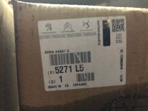 5271L5 Амортизатор передний левый под гидропневматическую подвеску PSA ...