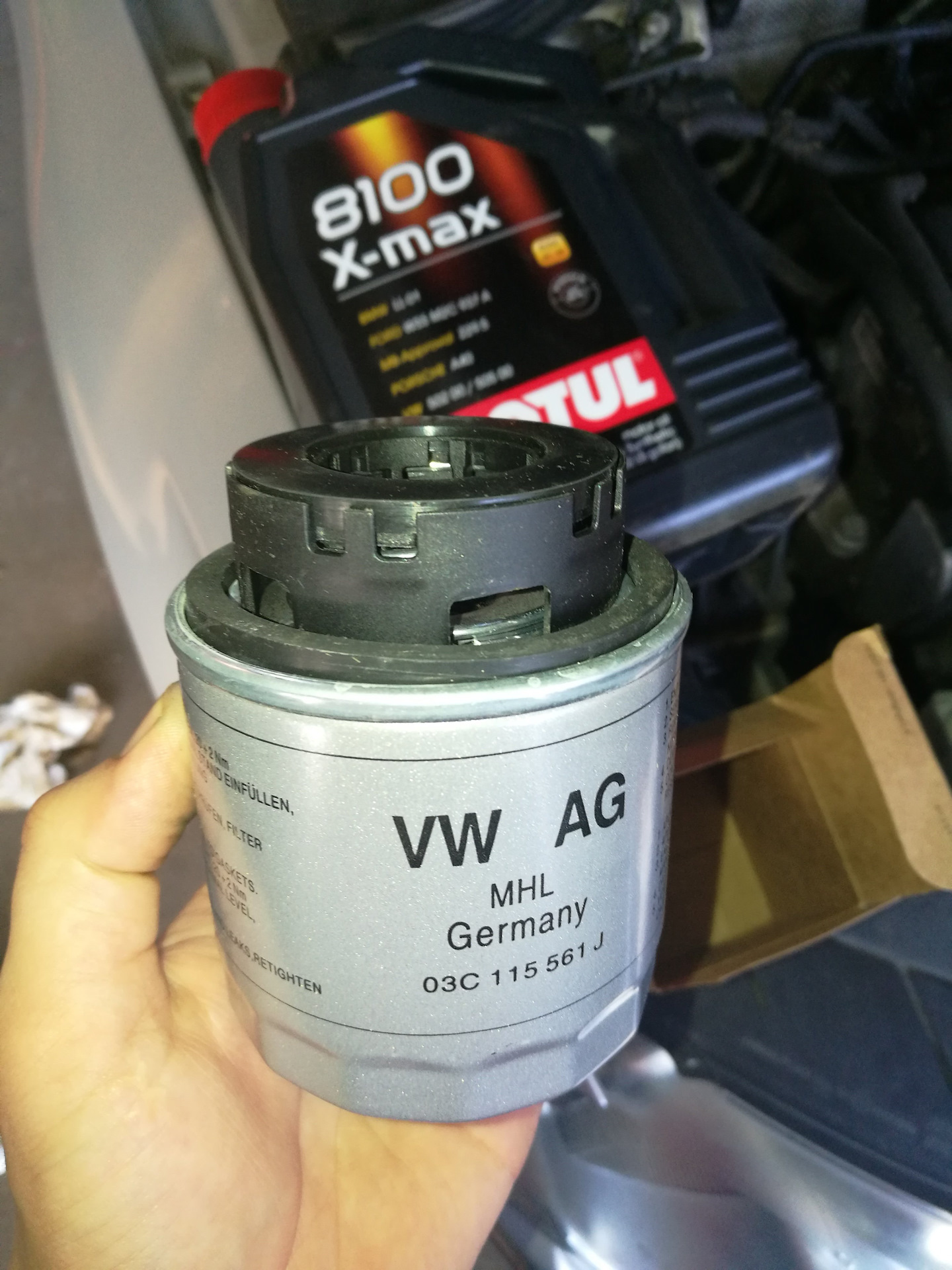 Service #6 — Oil change — Volkswagen Passat B6, 1,4 л, 2009 года ...