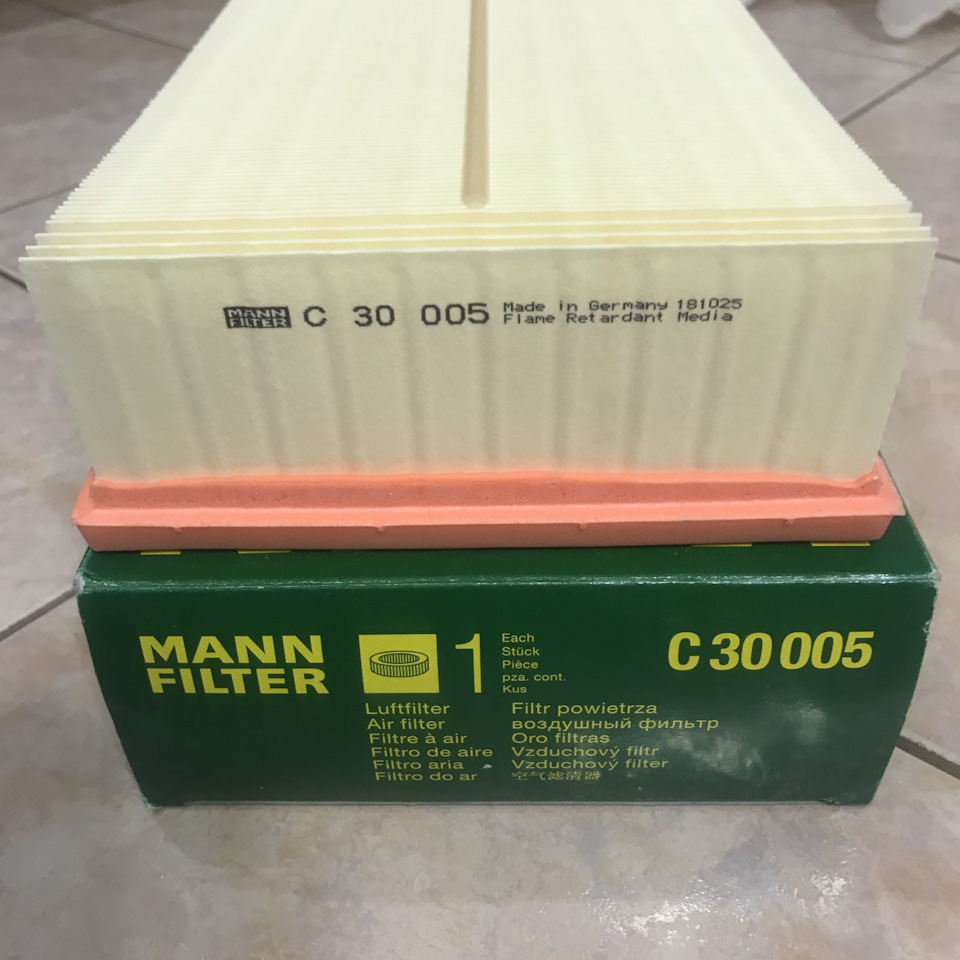 C30005 Воздушный фильтр MANN FILTER | Запчасти на DRIVE2