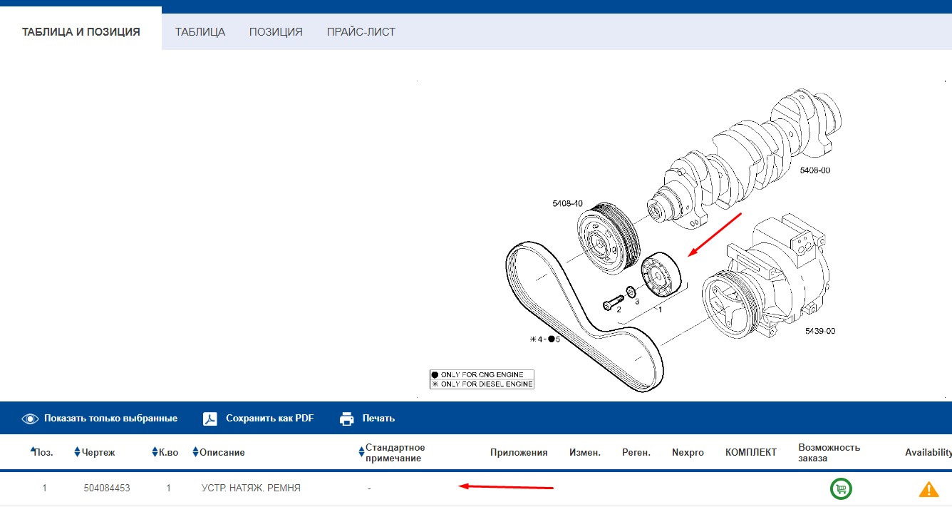 Ролик обводной ремня кондиционера IVECO 504084453 — Iveco Daily (6G), 3 ...