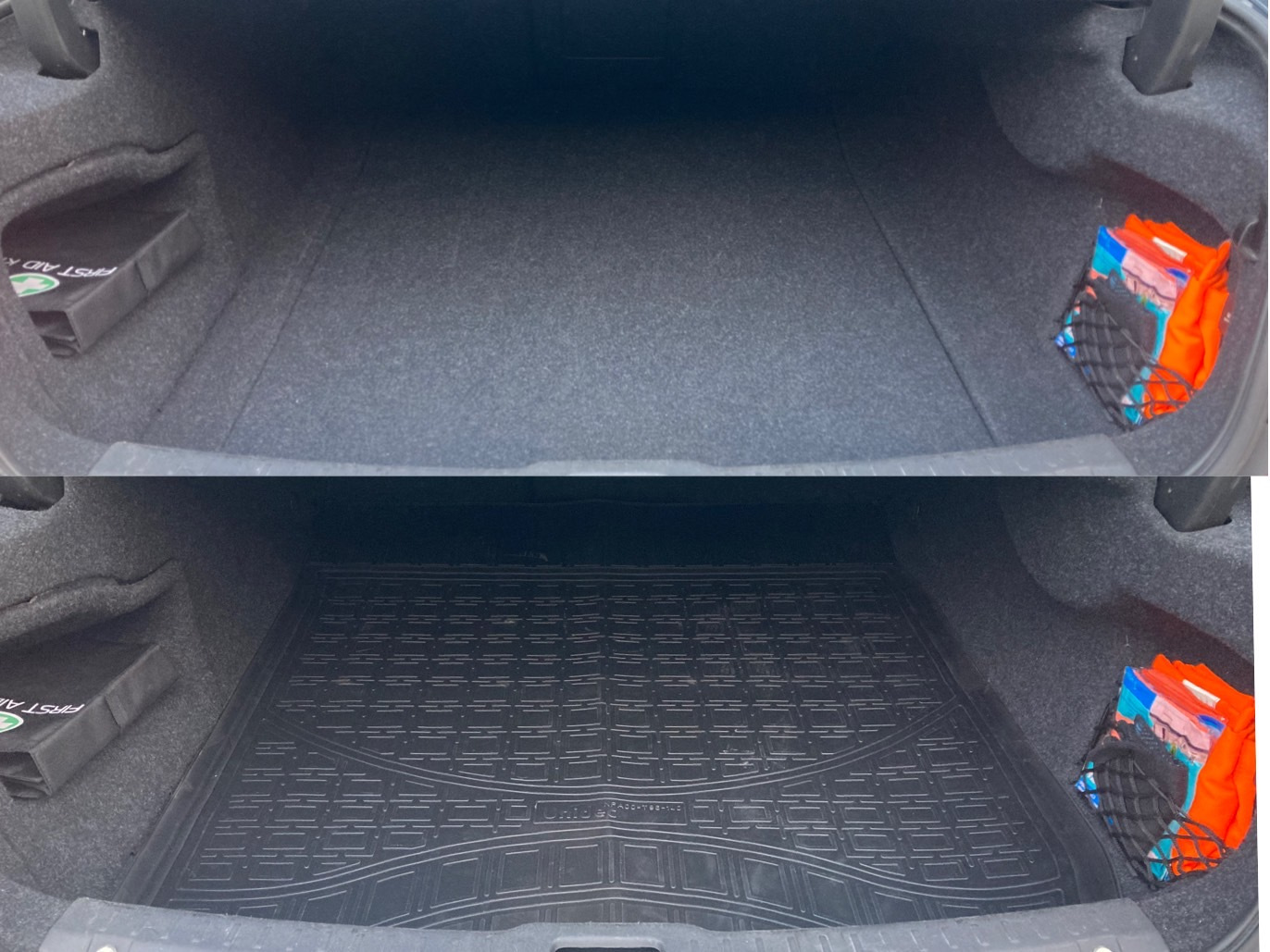 Оригинальные ковры из литой пластмассы в салон и коврик в багажник ...