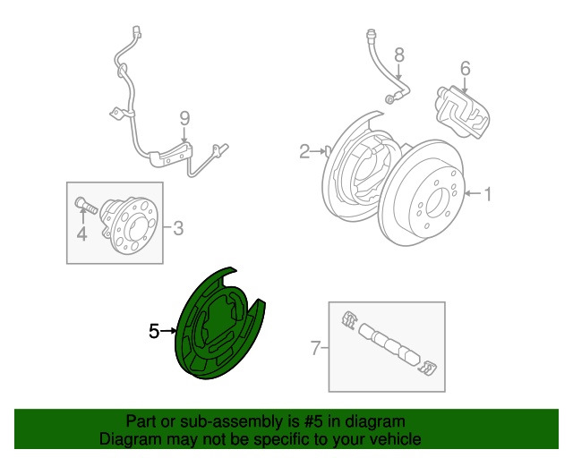 582511H000 ОПОРНЫЙ ЩИТ ТОРМОЗНОГО МЕХАНИЗМА/PLATE A KIA HYUNDAI ...