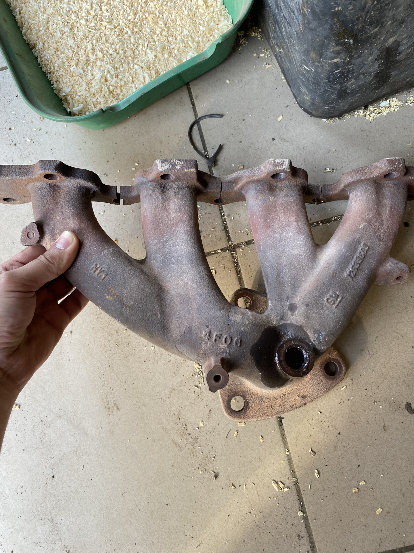 Выпускной коллектор. — Chevrolet Captiva (1G), 2,4 л, 2014 года | визит ...