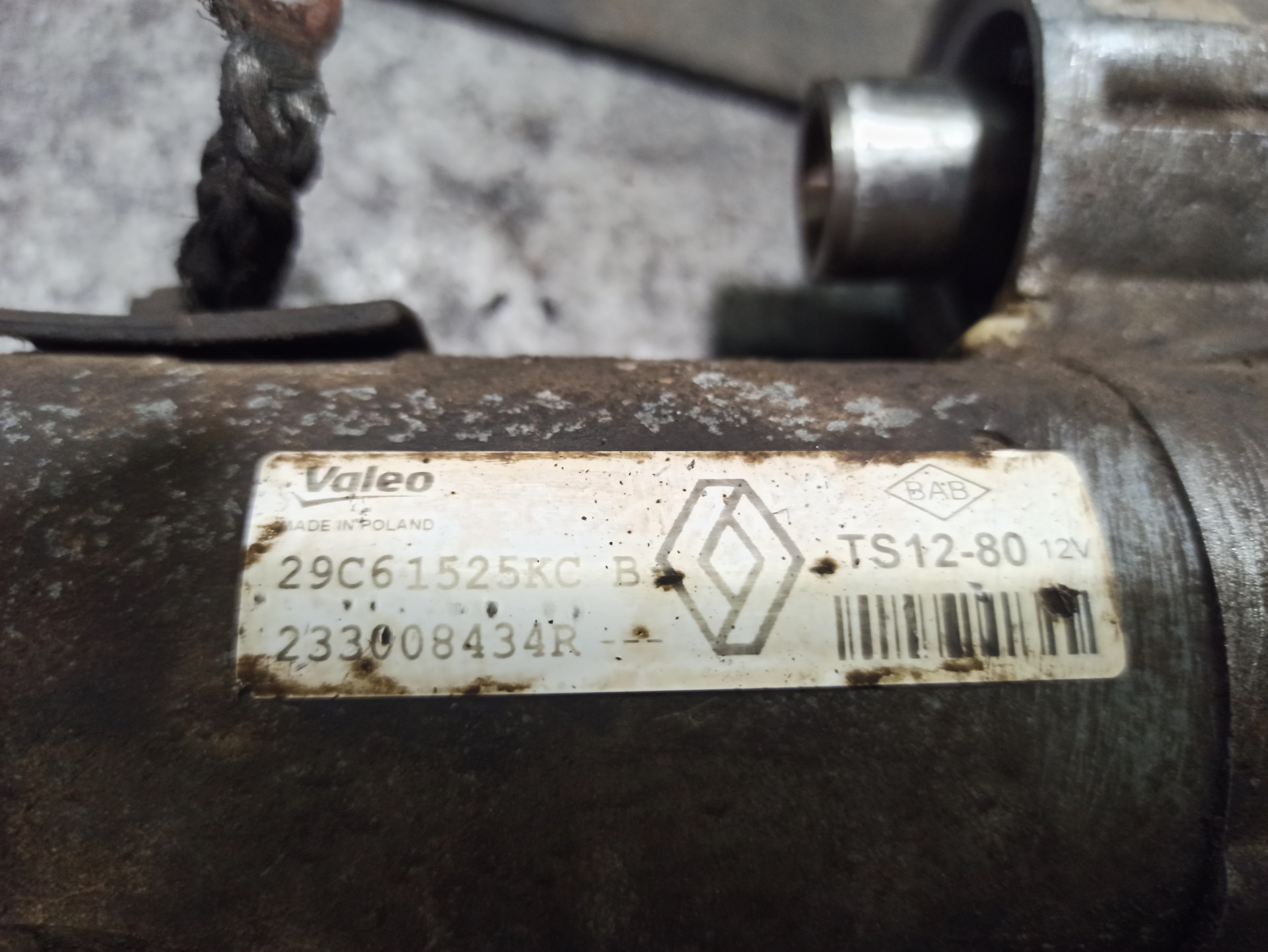 Замена жгута проводов моторного отсека (RENAULT 240111285R) и втягивающего реле (на STARTVOLT ...