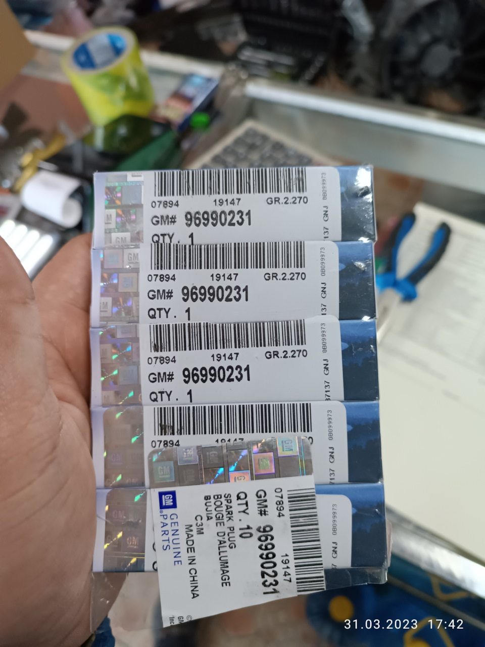 96990231 Свеча зажигания GM | Запчасти на DRIVE2